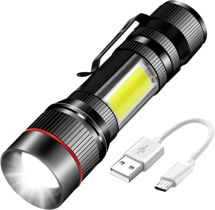 Flashlight,Super Bright Small LED Flash Light-Zoomable,Adjustable Brightness,Long Lasting for ...