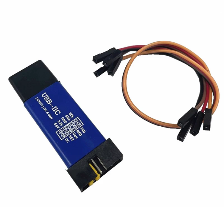 USB To I2C Microcontroller Adapter Double Port Programmer With LED ...