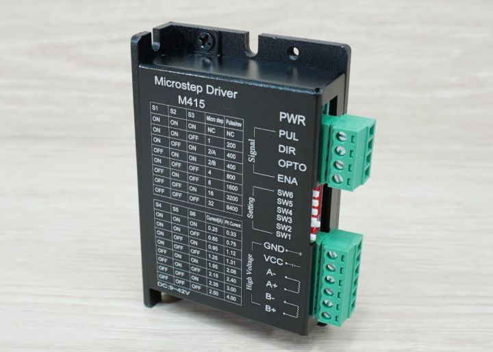 M415 Microstep Driver Peak 4A, 9-42 VDC (Aluminum Cover) 2-phase เสตป ...