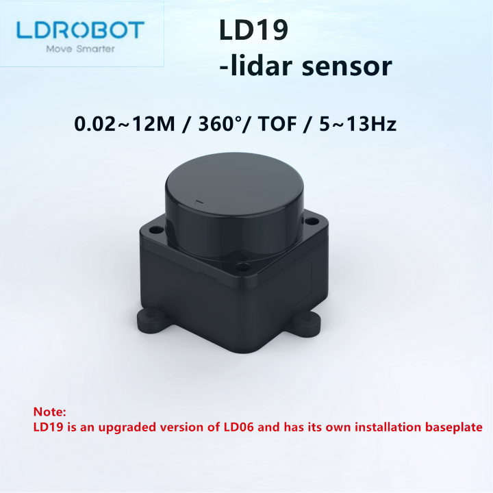 DROBOT D300 lidar kit LD06 LD19 TOF laser Radar Lidar Scanner 360° Scanning 30000Lux support ...