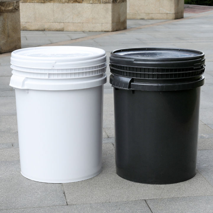 Brand-new paint large bucket thick plastic packaging large spiral empty ...