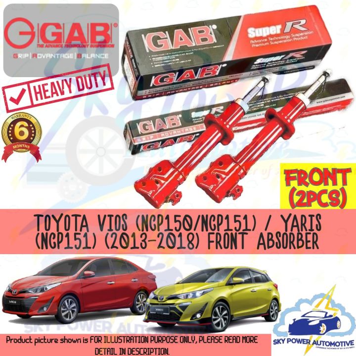 TOYOTA VIOS NCP150 NCP151 / YARIS NSP150 NSP151 GAB SUPER R SPORT PREMIUM HEAVY DUTY GAS SHOCK ...