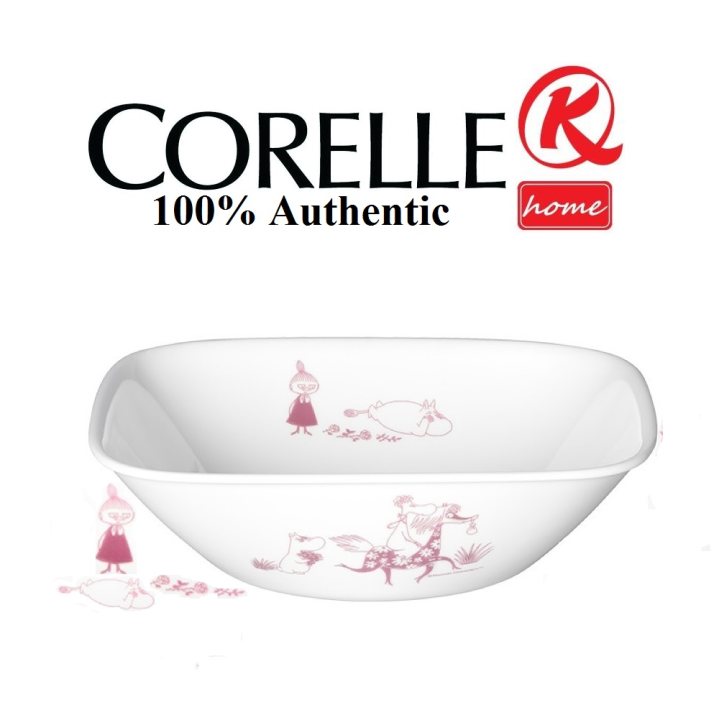 CORELLE Square Serving Bowl 19.5cm x 5cm Moomin Comics | Lazada PH