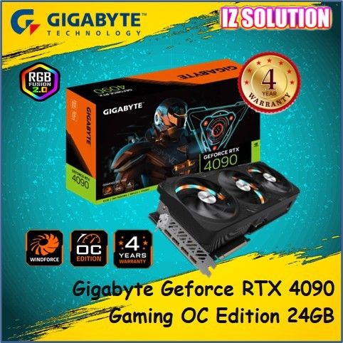 Gigabyte GeForce RTX 4090 Gaming OC 24GB GDDR6X 384bit Graphic Card ...