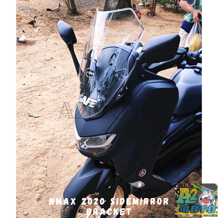 NMAX V2 Bracket w Side Mirror Set windshield mount | Lazada PH