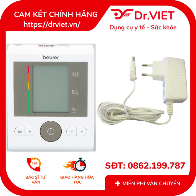 Máy đo huyết áp bắp tay có Adapter BM28A_BEURER | Lazada.vn