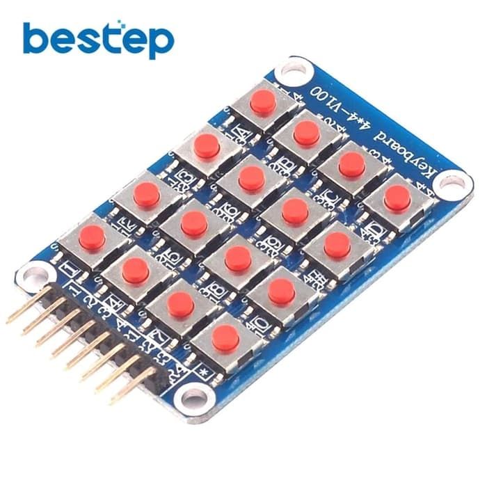 4x4 Matrix Keypad Push Button 16 Key Tombol Keyboard Module Arduino | Lazada Indonesia