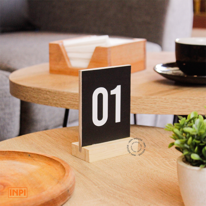 signage nomor meja - papan tanda meja - nomor meja HTM | Lazada Indonesia