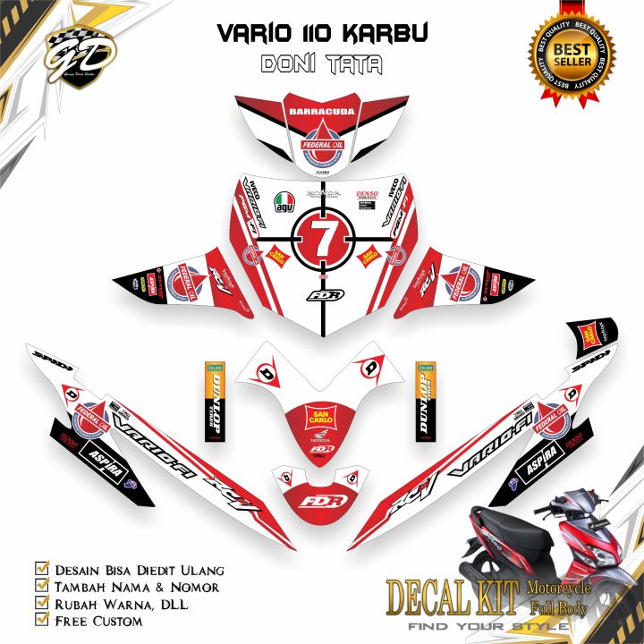 Decal Vario 110 Karbu Full Body Sticker Decal Vario 110 Old Full Body ...