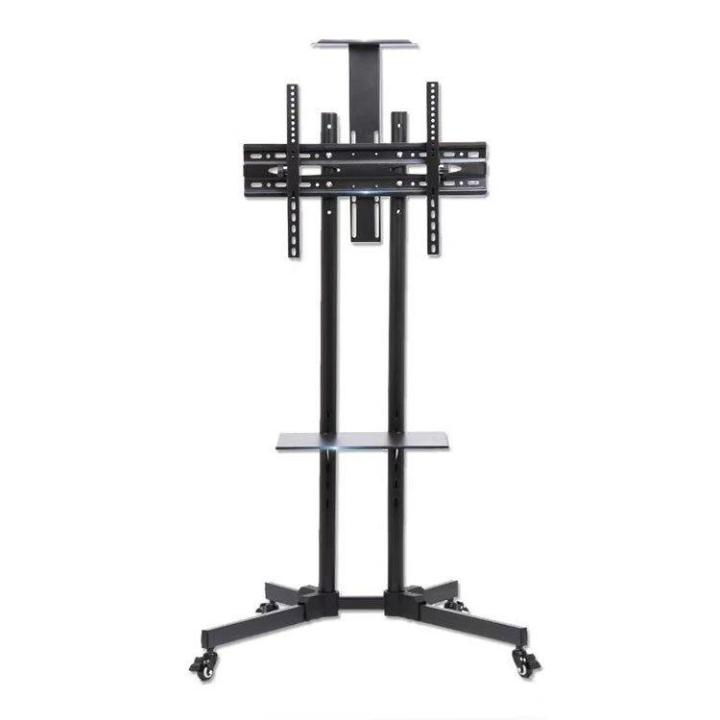 Mobile TV Stand ขาตั้งทีวี แบบเคลื่อนที่ได้ พร้อมชั้นวาง (รองรับจอขนาด ...