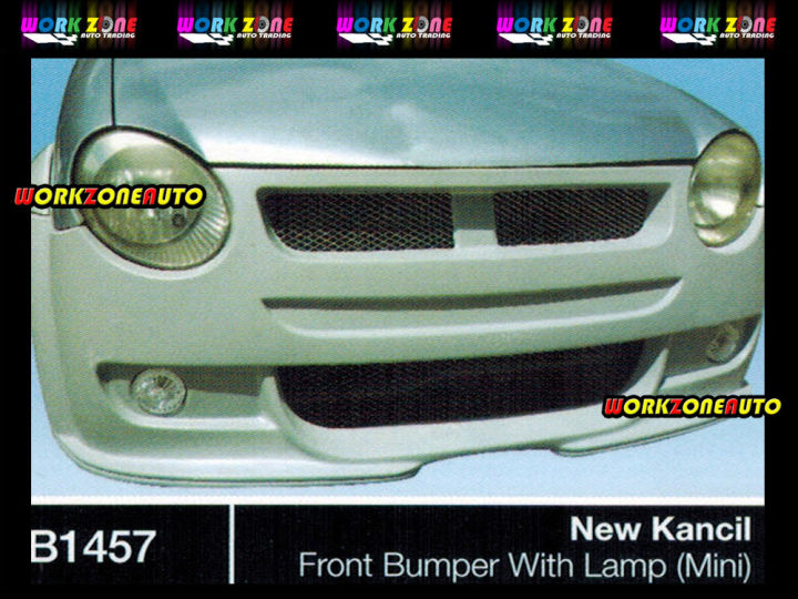 B1457 Perodua New Kancil Fiber Front Bumper With Lamp (Mini) Body kit ...