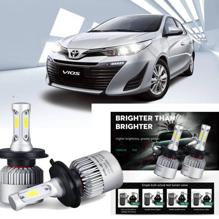 FOR Toyota Vios 2021-2023 (Head Lamp) LED 9012 LAI 80W Light S2 Head ...