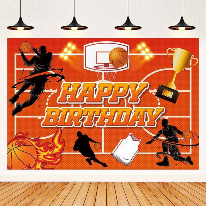 7x5ft Basketball Birthday Photography Background for Birthday Party ...