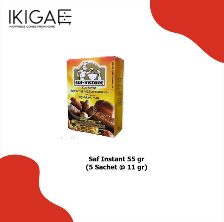 Ragi Saf instan / Saf Instant Dry Yeast / Ragi kering 11gr x 4 sachet ...