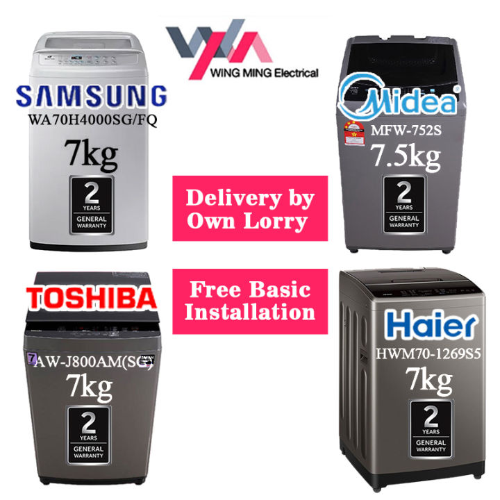 Samsung Morgan Midea Haier 7KG 7.5KG Top Load Fully Auto Washing ...