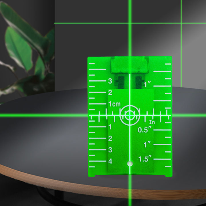Vertical/Horizontal Laser Level Target Card Red/Green Line Beam ...