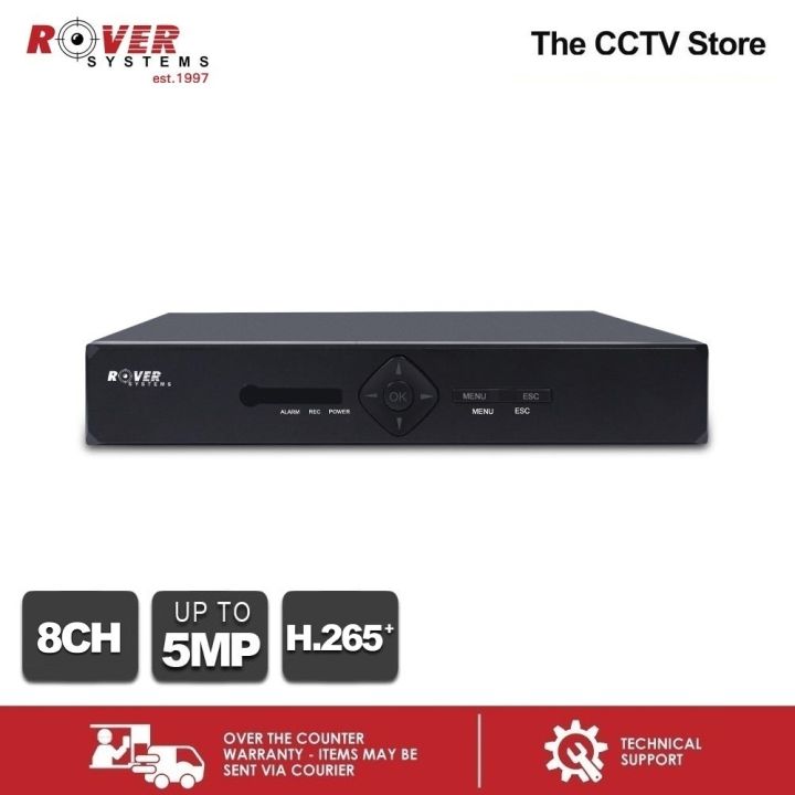 Rover Systems 8 Channel PoE NVR Up to 5MP Network Video Recorder ...