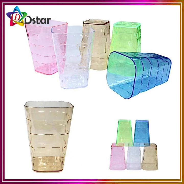 DS* Transparent Plastic Cup Kitchen Dining Picnic Party Drinking Cups ...
