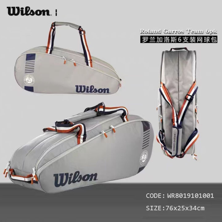 Wilson Tennis Bag for Storing Up to 6 rackets, Badminton Racket Bag ...