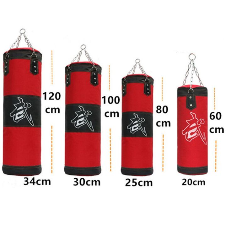 Empty Boxing Sand Bag Hanging Kick Sandbag Boxing Training Fight Karate ...