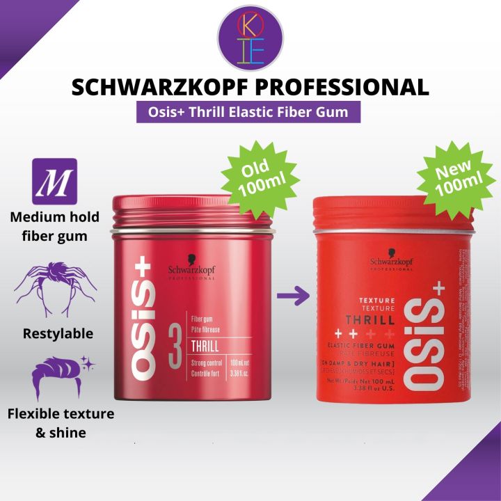 Schwarzkopf Osis+ Thrill Elastic Fiber Gum - 100ml (New Packaging) | Lazada