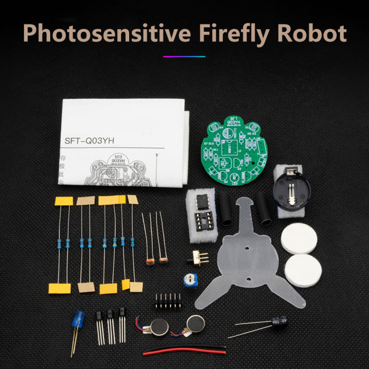 【Bestselling Product】 Photosensitive Mobile Robot Kit Firefly DIY Bulk ...