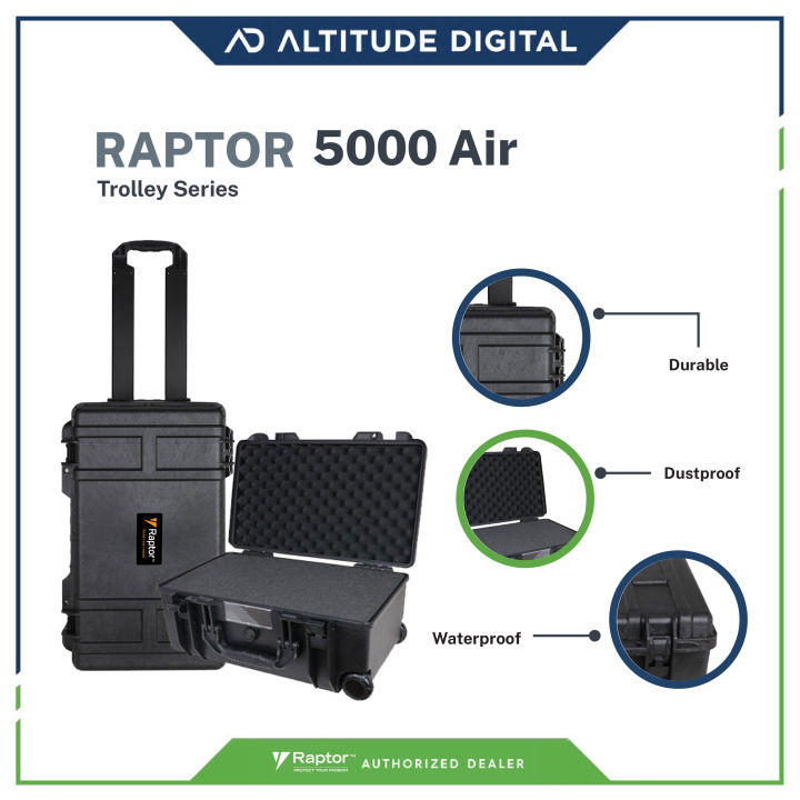 Raptor 5000 Air Hard Case For Travel Action Camera, Gimbal, Cellphone ...