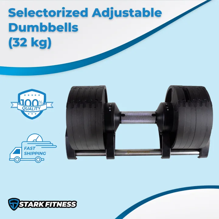Stark Fitness Selectorized Adjustable Dumbbell 32kg (SOLD PER PIECE) | Lazada PH