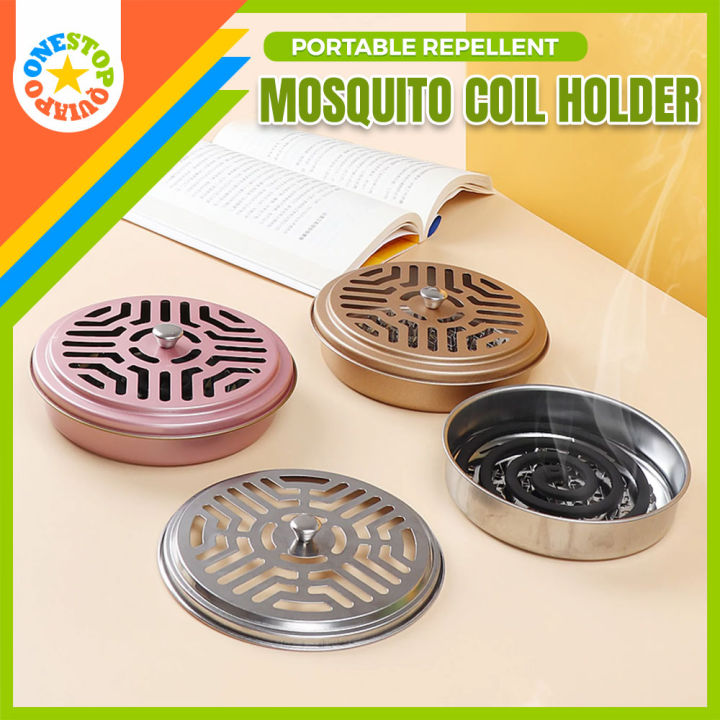 OSQ Portable Mosquito Repellent Coil Holder Tray and Incense Plate with ...