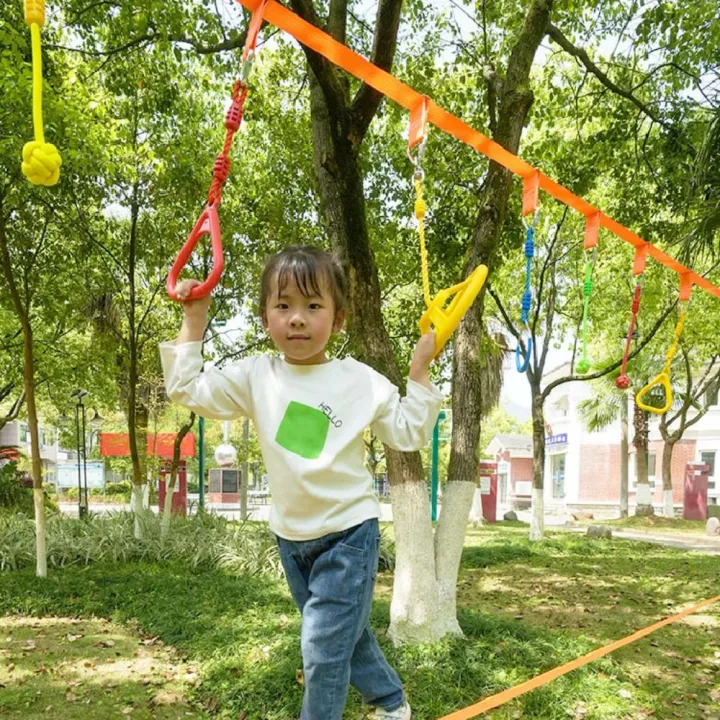 XUAN YAN เชือกสนามเด็กเล่น ชุดเล่นกลางแจ้ง สีแบบสุ่ม แขวนสนามเด็กเล่นใน ...