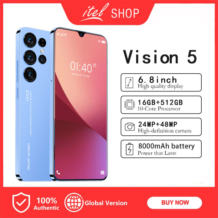 itel Vision 5 5G Smartphone 8GB+256GB 5G 6.8" 68000mAh Battery Android ...