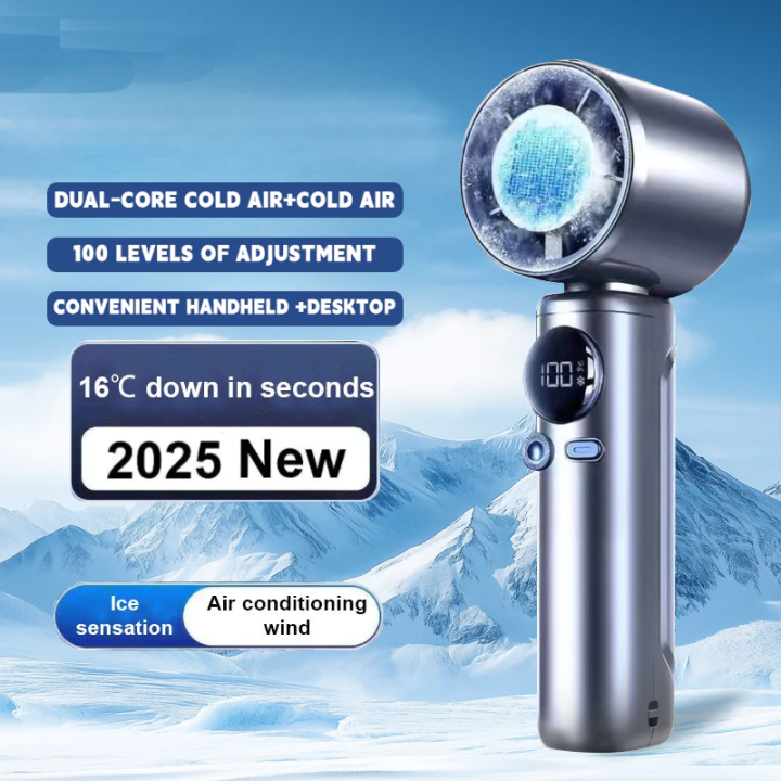 Portable Fan 8000MAH High speed cooling fan handheld fan 100 speed ...