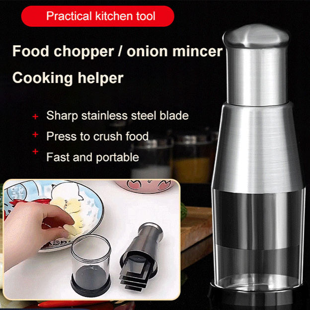3s Fast Food Chopper 304 Stainless Steel Kitchen Garlic Onion Vegetable ...