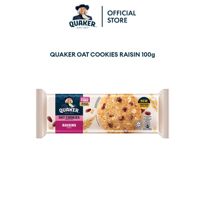Quaker Oat Cookies Raisins 100g | Lazada