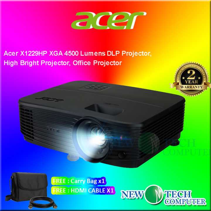 ACER X1129HP SVGA / X1229HP XGA 4500 LUMENS DLP PROJECTOR BUSINESS COMMERCIAL MEETING X1229 ...
