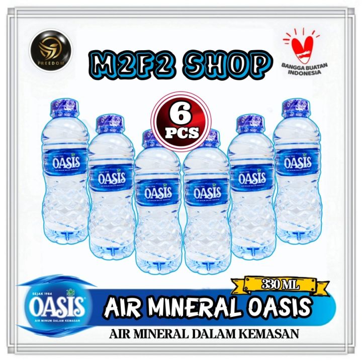 Air Mineral Oasis Botol MIni Pet - 330 ml (Kemasan 6 Pcs) | Lazada Indonesia