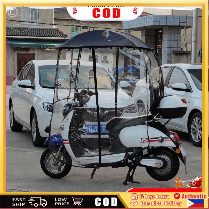 Fully Enclosed Motorcycle Canopy, Electric Bicycle Canopy, Windproof ...