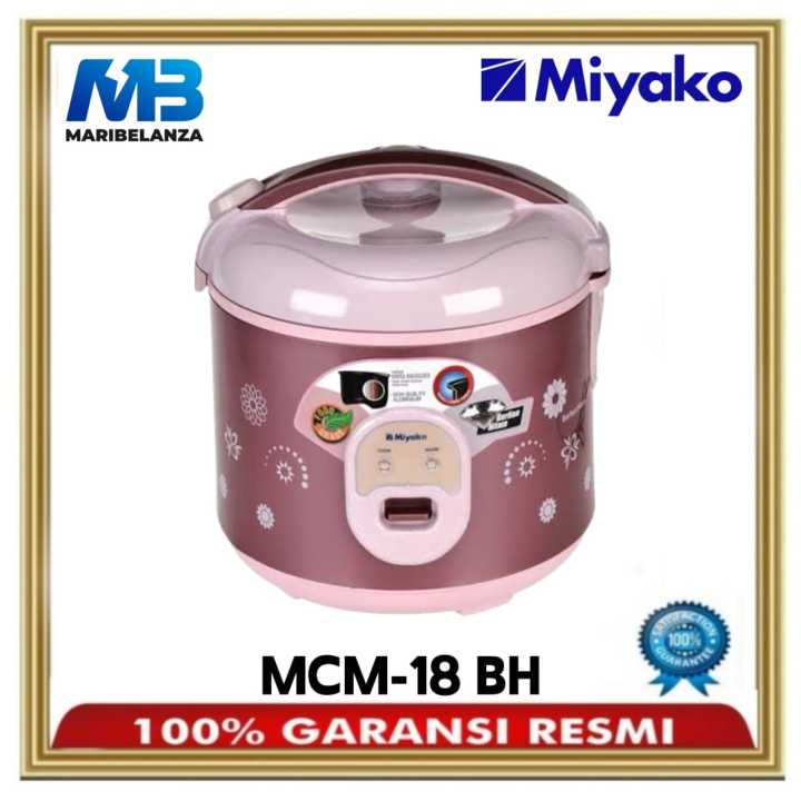 MIYAKO MCM-18BH Magic Com Jar 1.8 Lt Rice Cooker MCM18BH Penanak Nasi ...