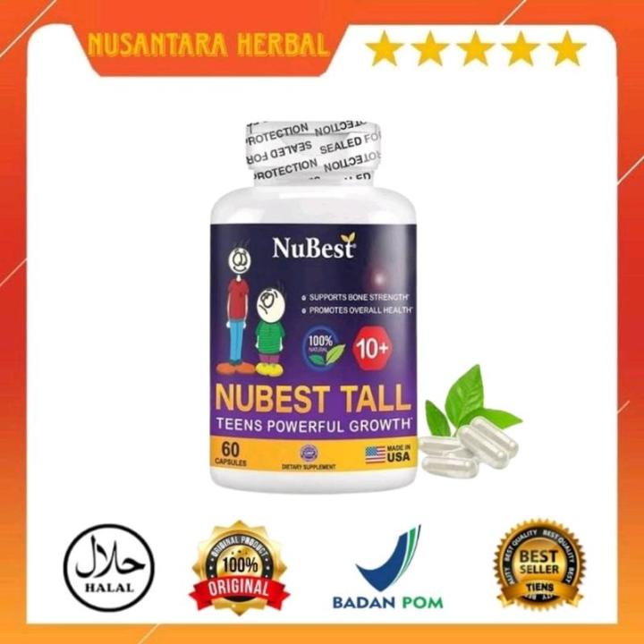 NUBEST TALL 10 + TALL HEIGHT MAXIMIZING GROWTH MULTIVITAMIN ORIGINAL ...
