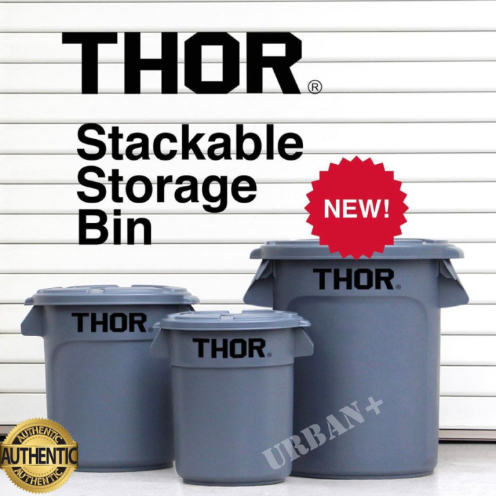 TH0R BIN STACKABLE STORAGE WITH LID ROUND : 60L, 38L , 28L - THOR ...