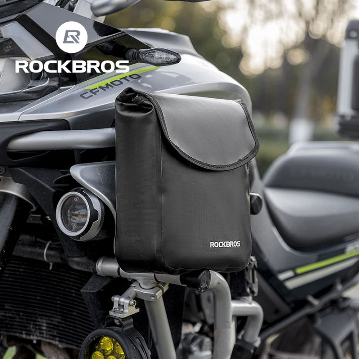 ROCKBROS Motorcycle Bag Waterproof Luggage Saddle Bags 4.5L Large Capacity Handlebar Bag for ...