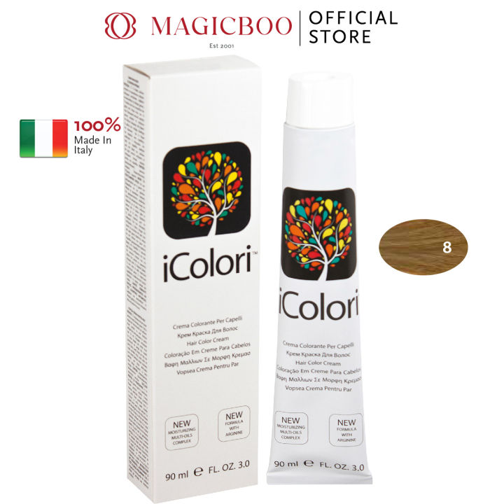 Magicboo iColori Color Cream-8 (Light Blonde) (90ML) | Lazada
