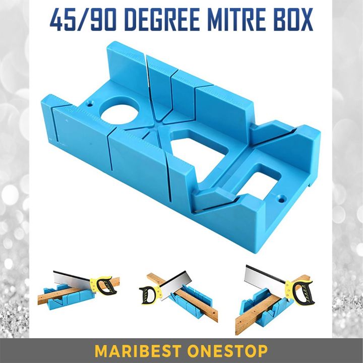 MB154 45/90 Degree Miter Box Wood Cutting Clamping Miter Saw Box ...