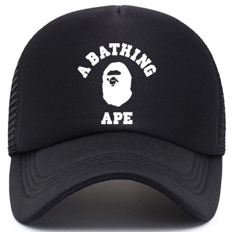 【HOT】 HIGH QUALITY A BATHING APE BAPE Mesh Cap Net Cap Trucker Hat ...