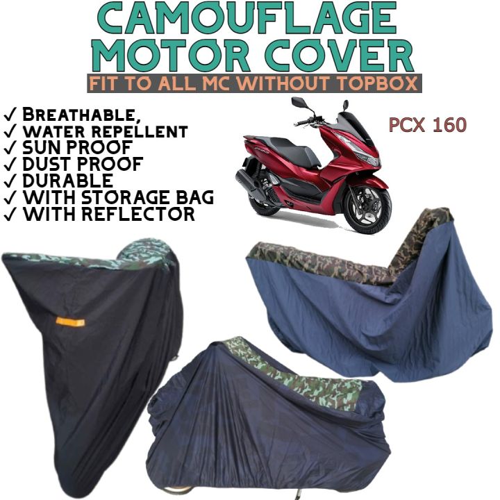 HONDA PCX 160 MOTORCYCLE COVER CAMOUFLAGE MOTOR COVER | Lazada PH