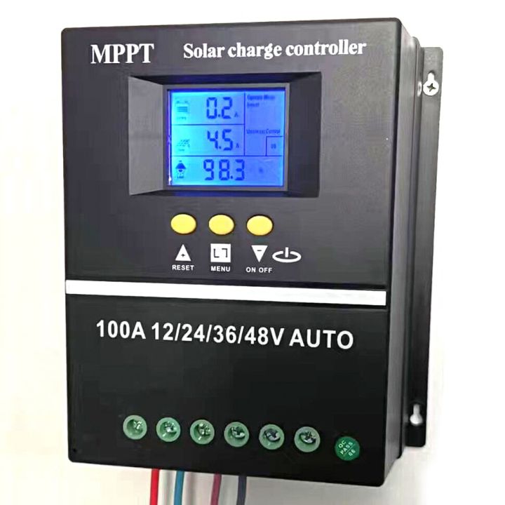 100A/80A/60A MPPT/PWM Solar Charge Controller 12V/24V/36V/48V Auto Controller Tools Solar PV ...