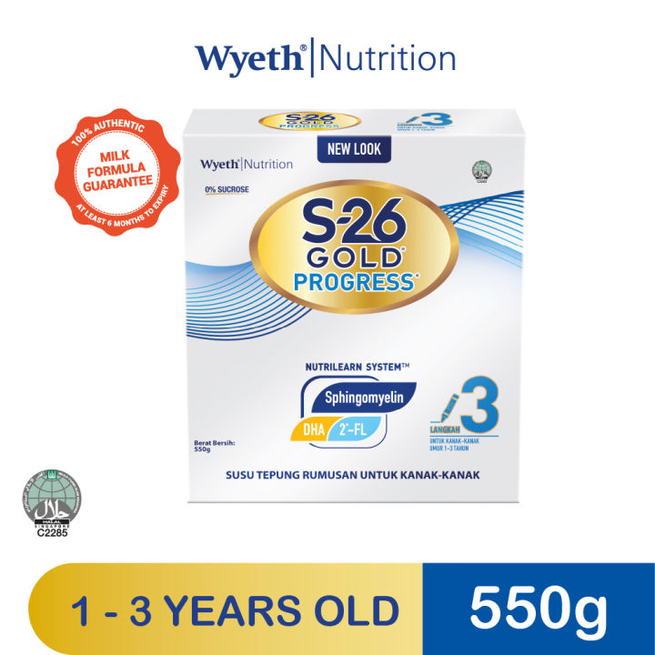 【奶粉】S-26 GOLD PROGRESS Step 3 (1-3 years) 550g/850g/1.65kg/1.8kg(oldpack) | Lazada