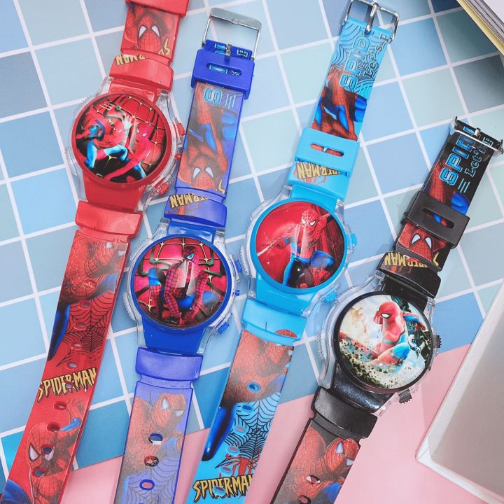 Watchtime สไปเดอร์แมน มีเสียงดนตรี มีไฟเปลี่ยนสีได้ | Lazada.co.th
