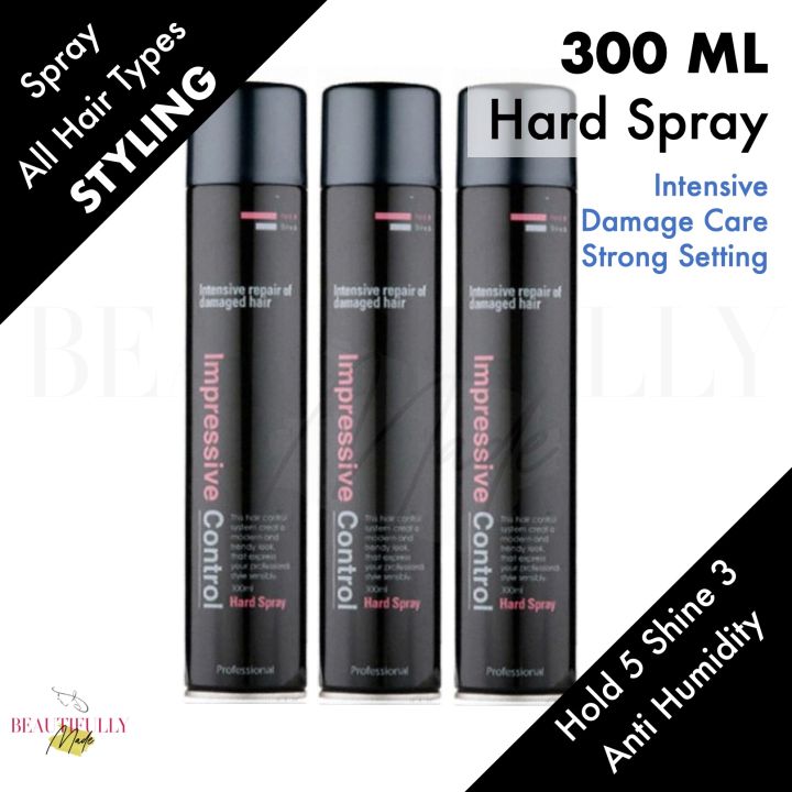 [Bundle of 3] Mugens Professional Impressive Control Hard Spray 3 x ...