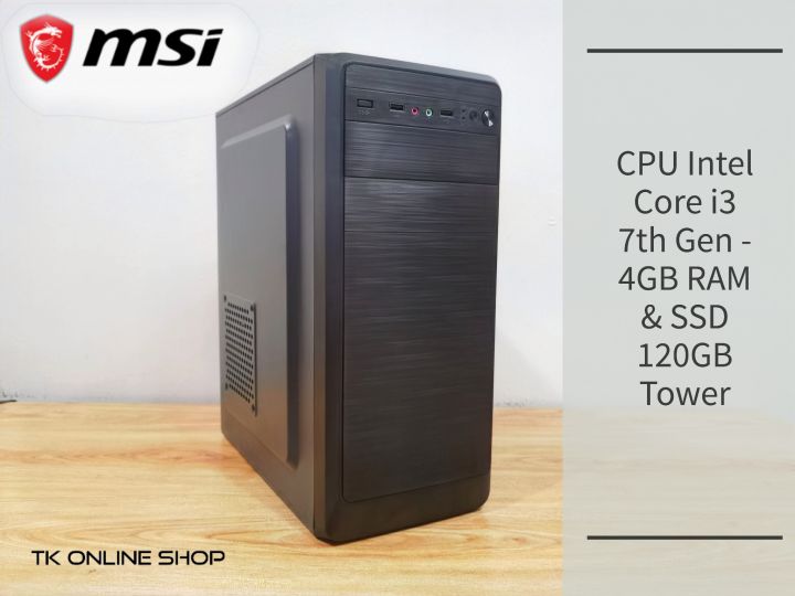 Desktop/CPU Intel ®Core i3™ 7th Gen - 4GB Ram & SSD 120GB used | Lazada